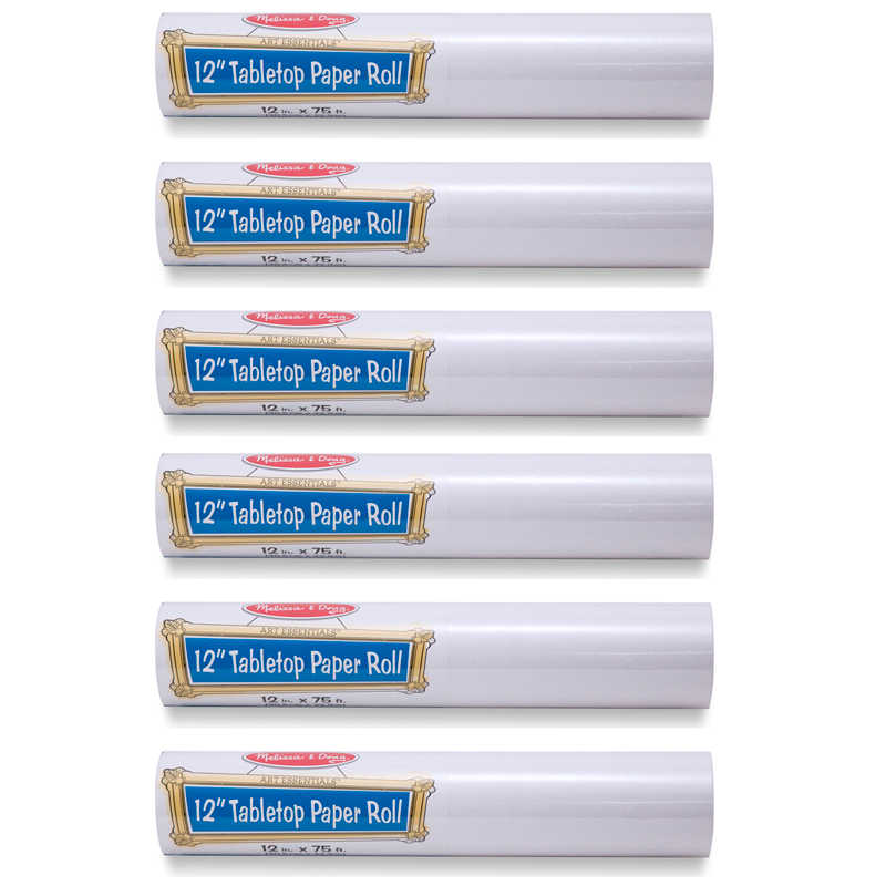 TeachersParadise - Melissa & Doug 12 Inch Tabletop Paper Roll, 12" x 75 ...