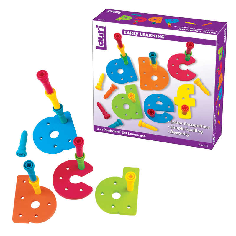 TeachersParadise - Lauri® Tall-Stackers™ Pegs a to z Pegboard™ Set ...