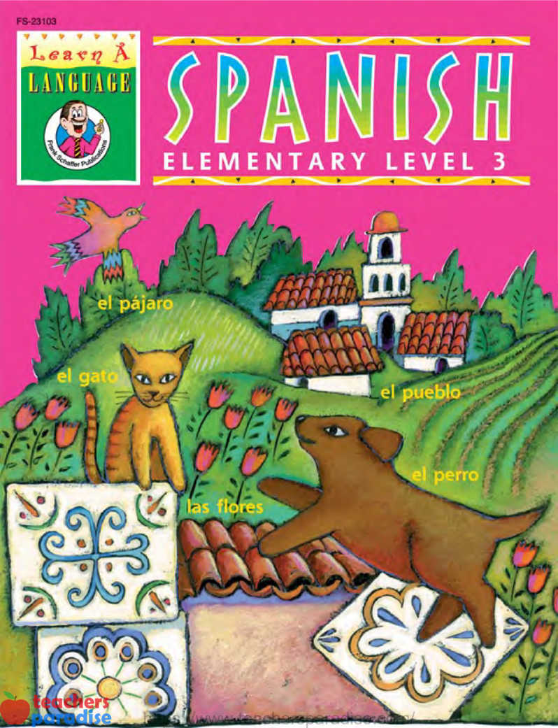 Learn-A-Language Books Spanish Workbook Grade 3 by Frank Schaffer ...