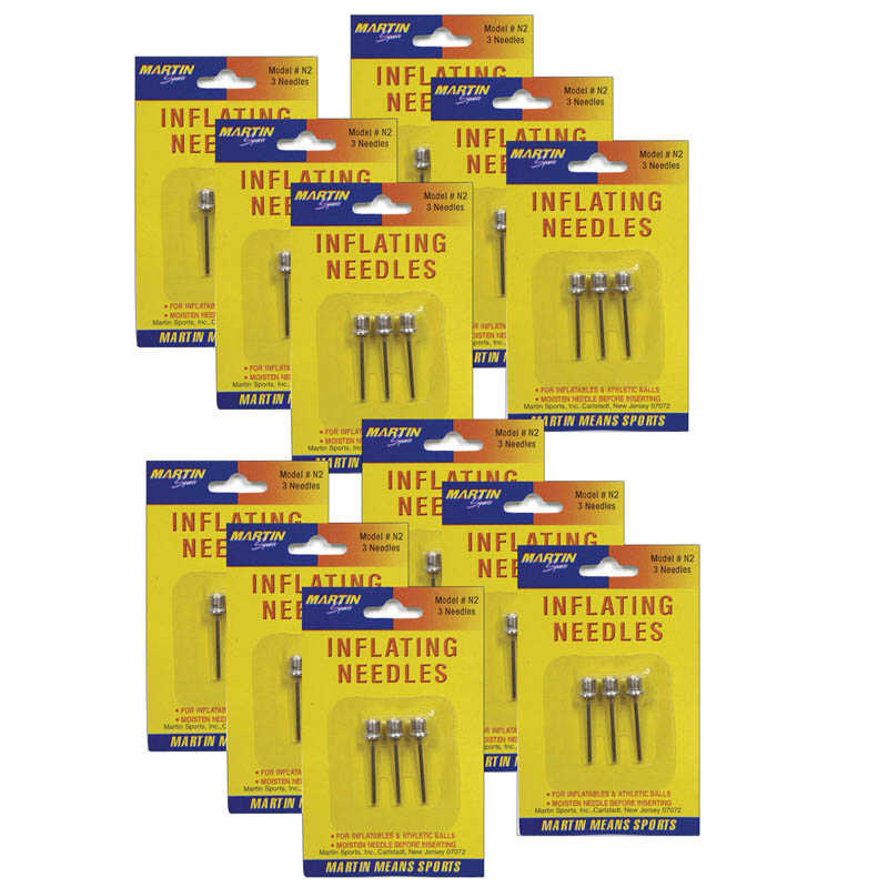 TeachersParadise - Martin Sports Inflating Needles, 3 Per Pack, 12 ...