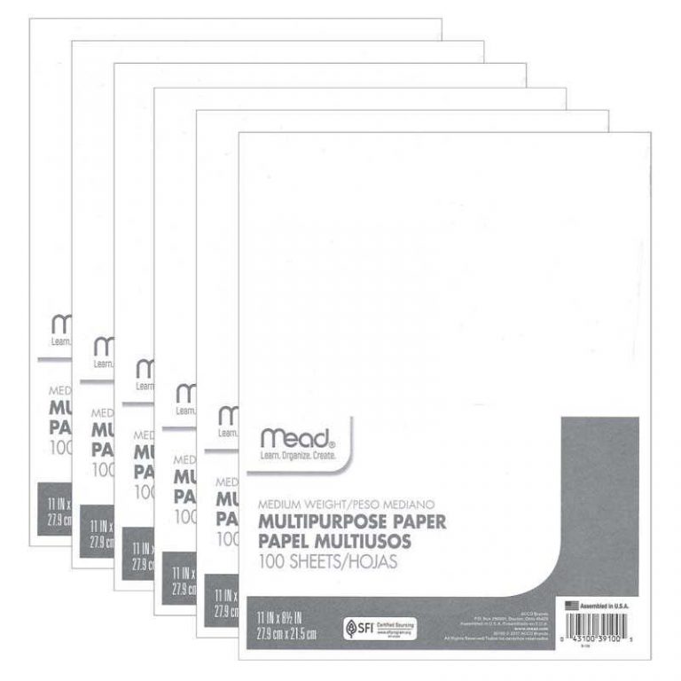 TeachersParadise - Mead® Multipurpose Paper, 8 1/2" x 11", White, 100 ...