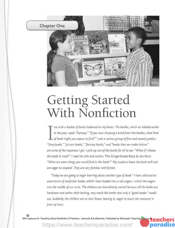 Mini-Lessons for Teaching About Nonfiction by Scholastic - TeachersParadise