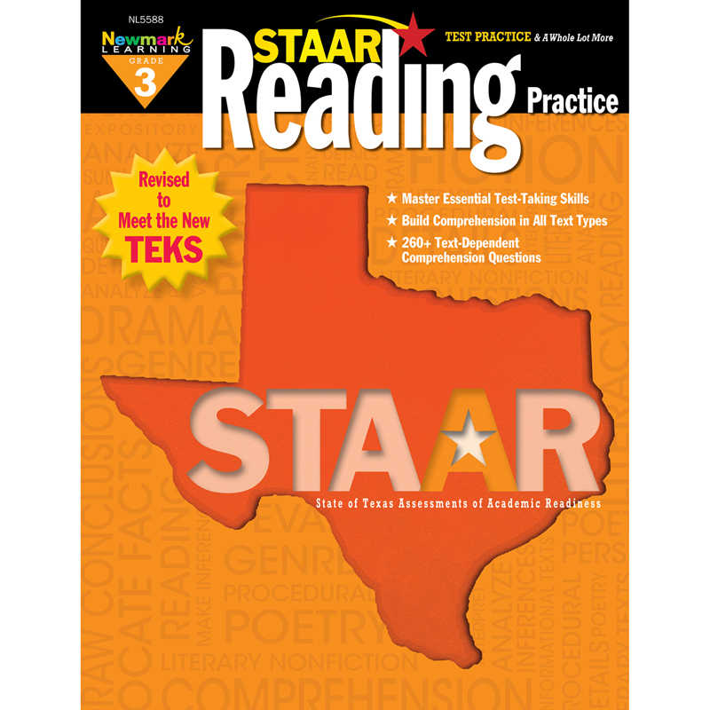 TeachersParadise - Newmark Learning STAAR Reading Practice, Grade 3 ...
