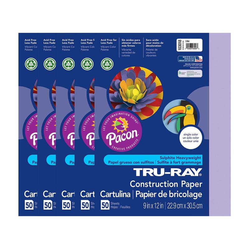 TeachersParadise - Tru-Ray® Construction Paper, Lilac, 9" x 12", 50 ...