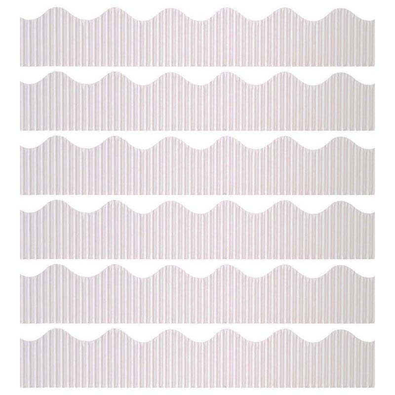 TeachersParadise - Bordette® Decorative Border, White, 2-1/4" x 50', 6 ...
