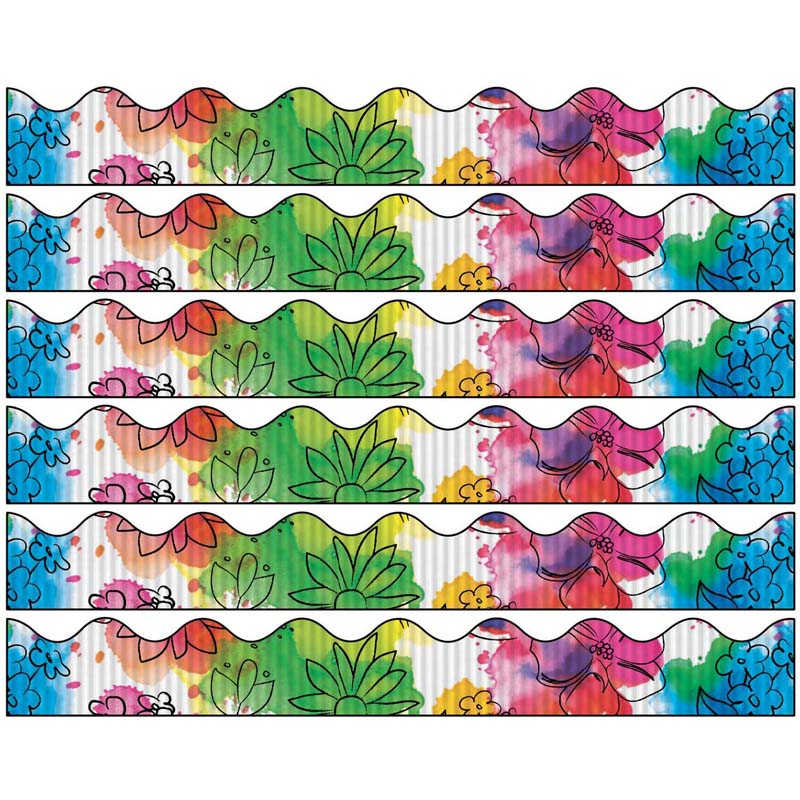 TeachersParadise - Bordette® Designs Decorative Border, Watercolor ...