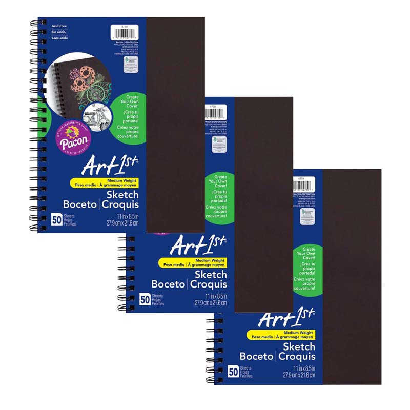TeachersParadise - UCreate® Create Your Own Cover Sketch Diary, Black ...