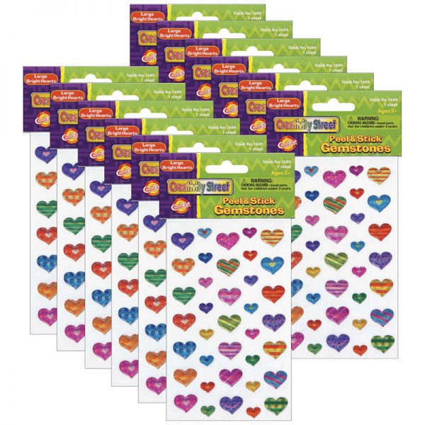 TeachersParadise - Creativity Street® Peel & Stick Gemstone Stickers ...