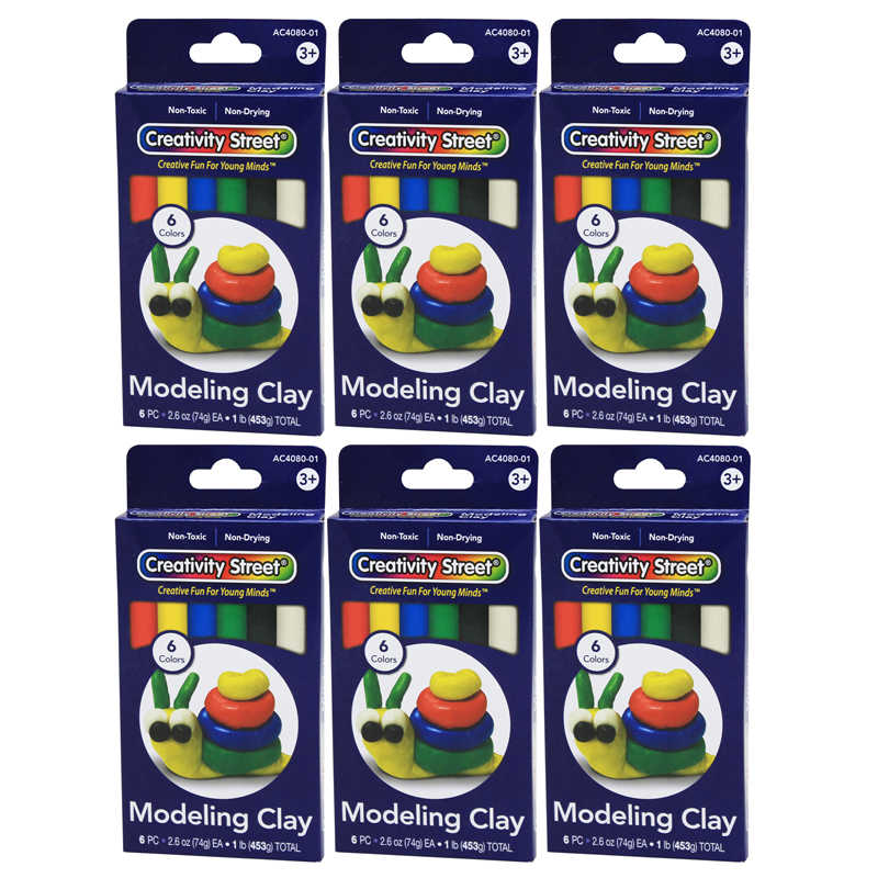 TeachersParadise - Creativity Street® Extruded Modeling Clay, 6 ...
