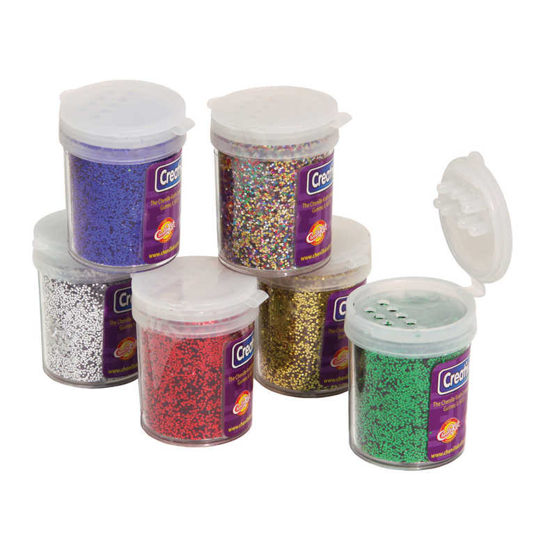 TeachersParadise - Spectra® Glitter, Assorted 6 Colors, 0.75 oz, 6 Jars ...
