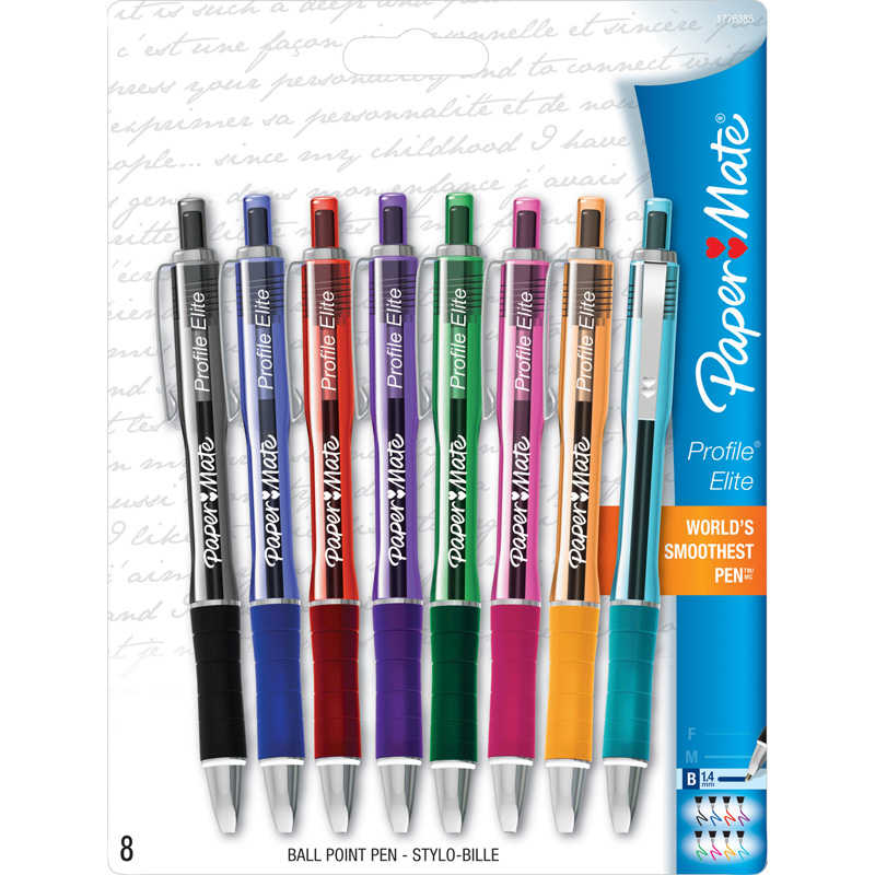 TeachersParadise - PaperMate® Profile® Elite Pens, Assorted 8-Pack ...