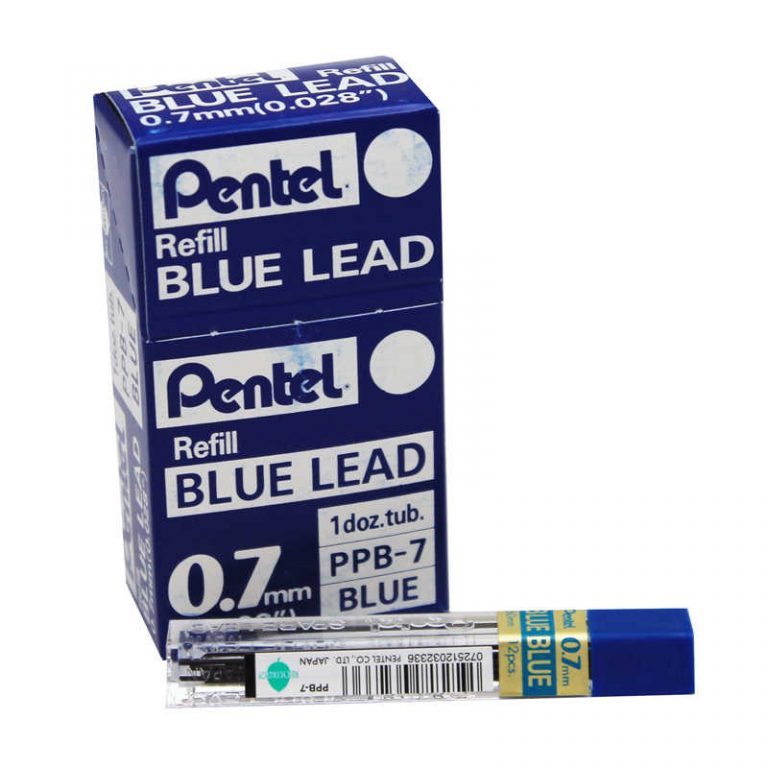 TeachersParadise - Pentel® Refill Lead Blue (0.7mm) Fine, 12 Pieces Per ...