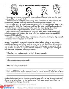 Persuasive Writing for Grade 4-8 by Hayes School Publishing - H-L021R ...