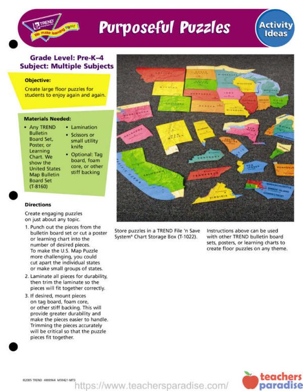 Purposeful Puzzles for Grades PreK-4 by TREND enterprises ...