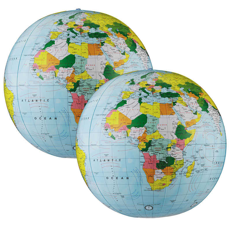 TeachersParadise - Replogle Globes Light Blue Political Inflate-a ...