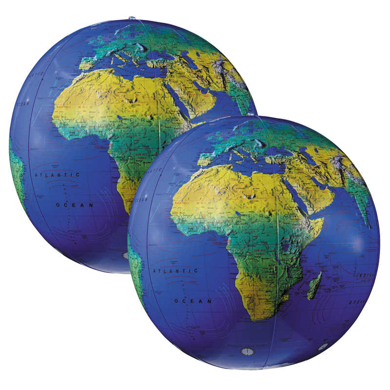 TeachersParadise - Replogle Globes Inflatable Topographical Globe, 12 ...