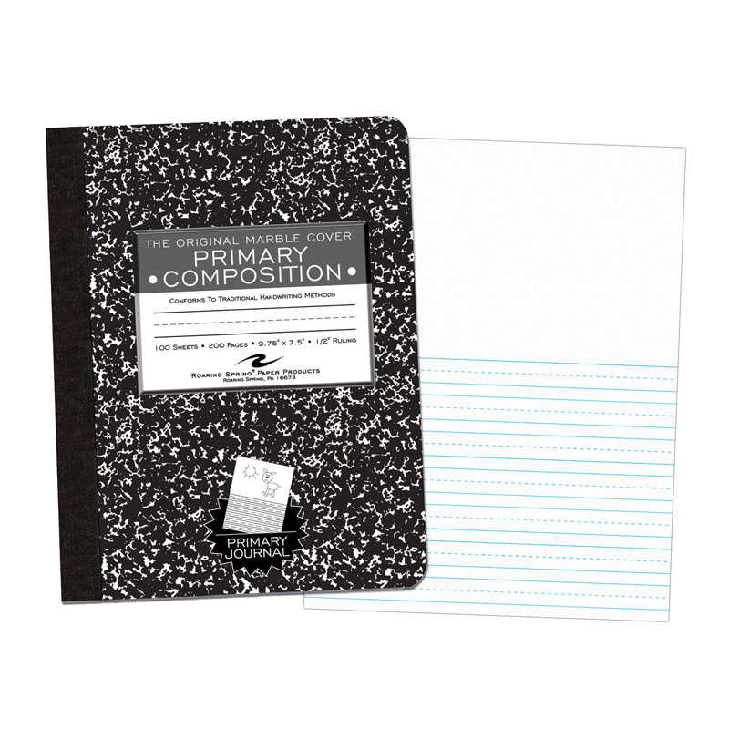 TeachersParadise - Roaring Spring Marble Composition Book, Picture ...