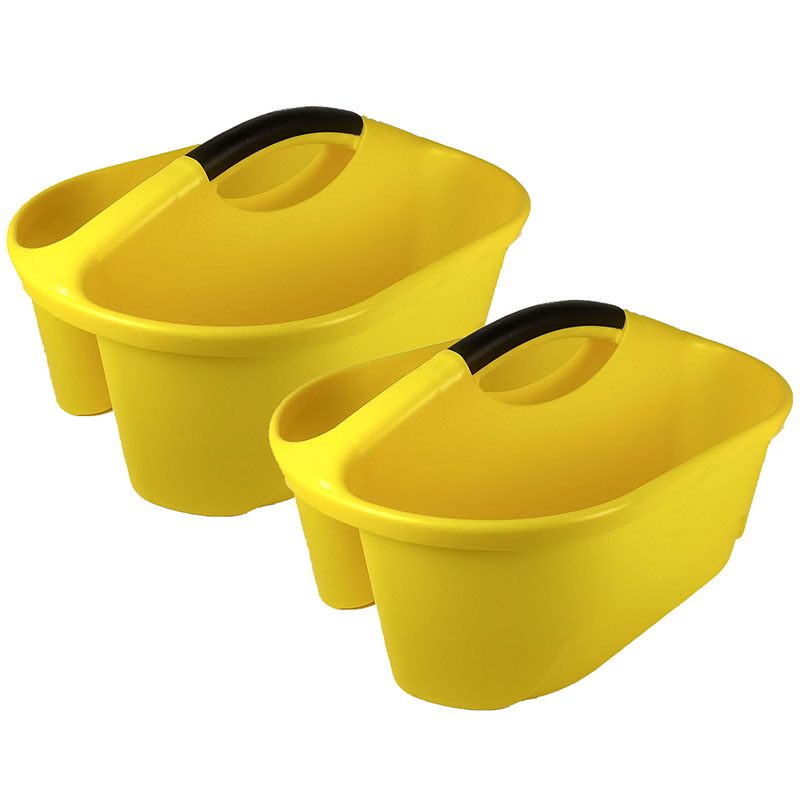 TeachersParadise - Romanoff Classroom Caddy, Yellow, Pack of 2 - ROM25603-2