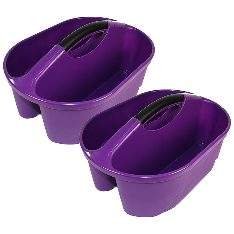 TeachersParadise - Romanoff Classroom Caddy, Purple, Pack of 2 - ROM25606-2