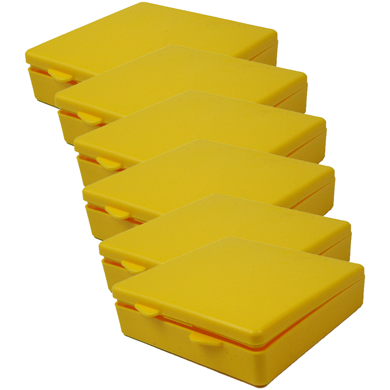 TeachersParadise - Romanoff Micro Box, Yellow, Pack of 6 - ROM60403-6