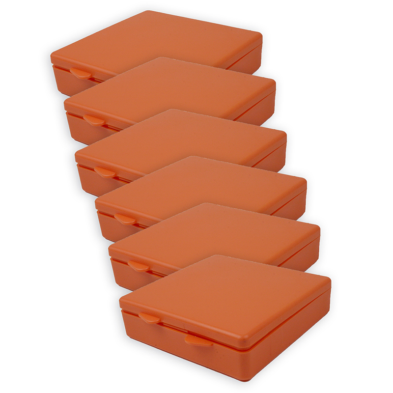 TeachersParadise - Romanoff Micro Box, Orange, Pack of 6 - ROM60409-6
