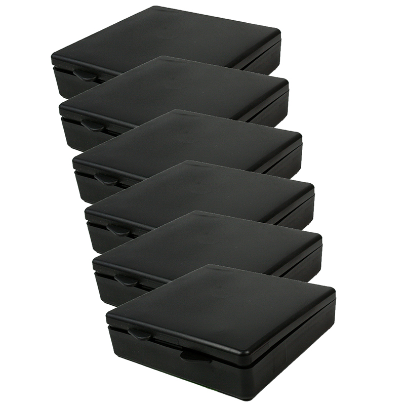 TeachersParadise - Romanoff Micro Box, Black, Pack of 6 - ROM60410-6