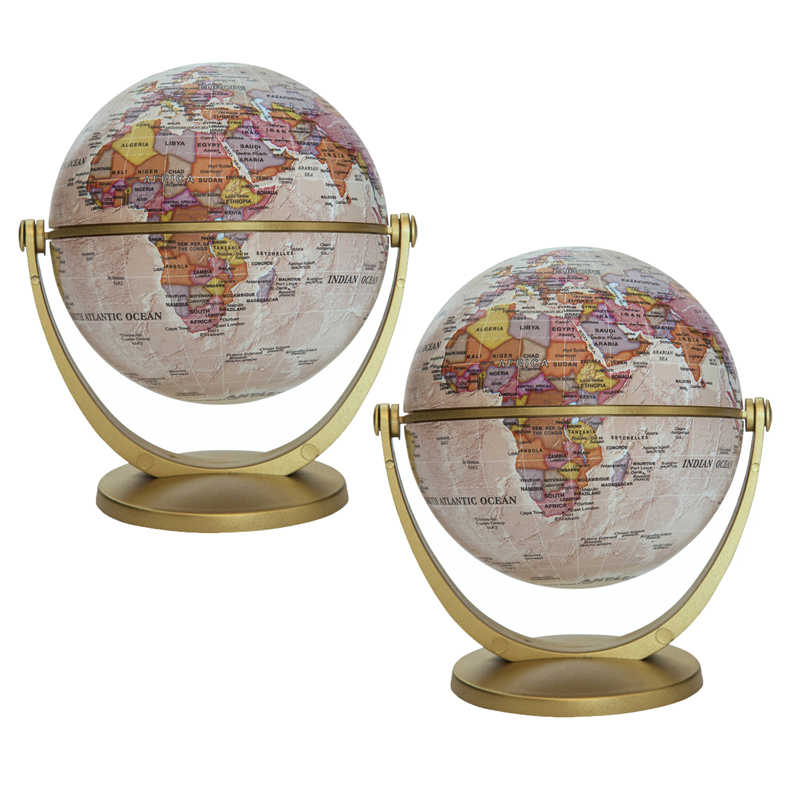 TeachersParadise - Waypoint Geographic 4" Antique GyroGlobe, Pack of 2 ...