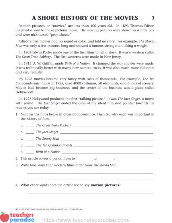 Reading Comprehension - Series Grade 5 by Hayes School Publishing - H ...