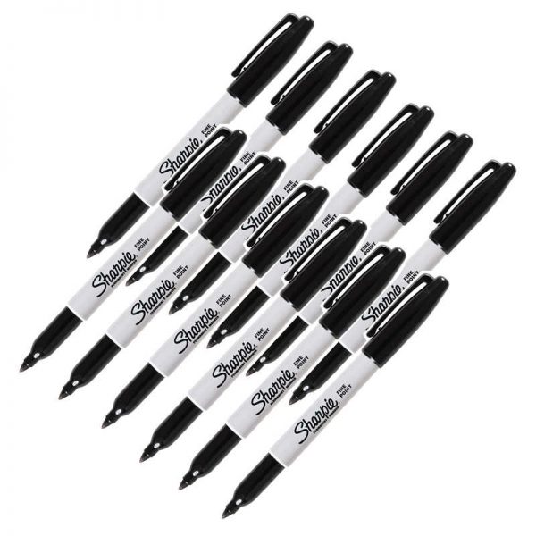 TeachersParadise - Sharpie® Fine Point Permanent Marker, Black, Pack of ...
