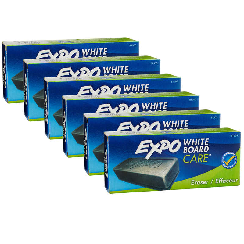 TeachersParadise - EXPO® White Board Eraser, Pack of 6 - SAN81505-6