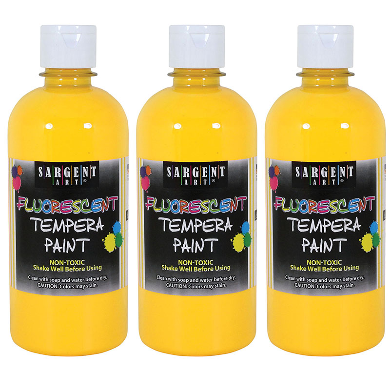 TeachersParadise - Sargent Art® Tempera Paint, Neon Yellow, 16 oz ...