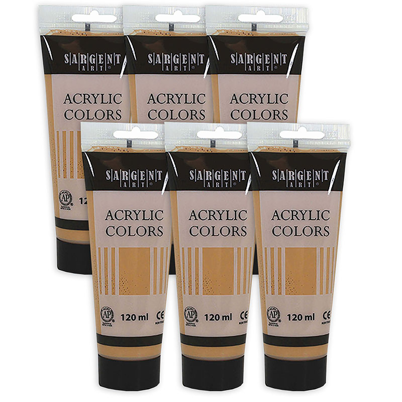 TeachersParadise - Sargent Art® Acrylic Paint Tube, 120 ml, Sand, Pack ...