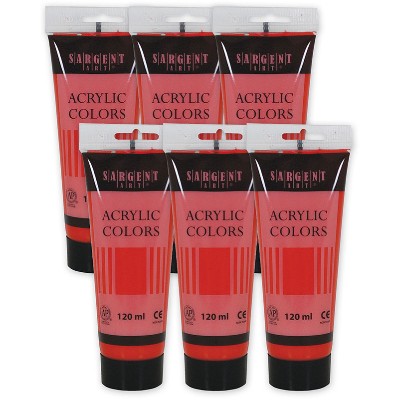 TeachersParadise - Sargent Art® Acrylic Paint Tube, 120 ml, Primary ...