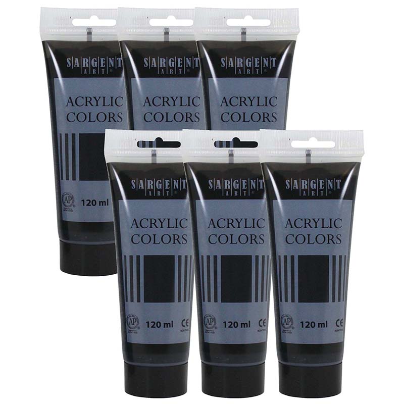 TeachersParadise - Sargent Art® Acrylic Paint Tube, 120 ml, Mars Black ...