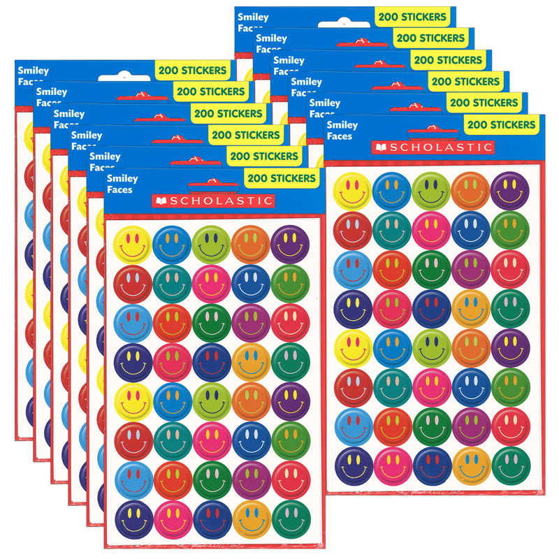 TeachersParadise - Scholastic Teaching Resources Smiley Faces Stickers ...