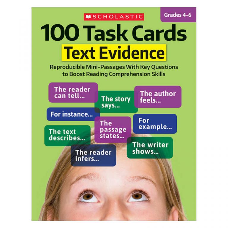 TeachersParadise - Scholastic 100 Task Cards: Text Evidence - SC-811301