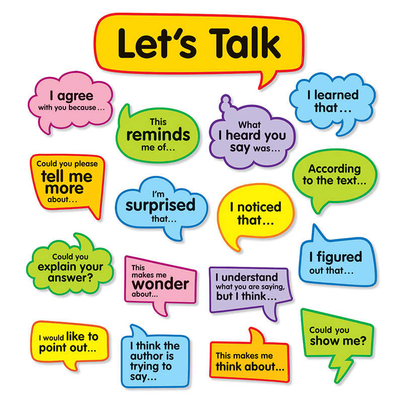 TeachersParadise Scholastic Conversation Starters Bulletin Board Set