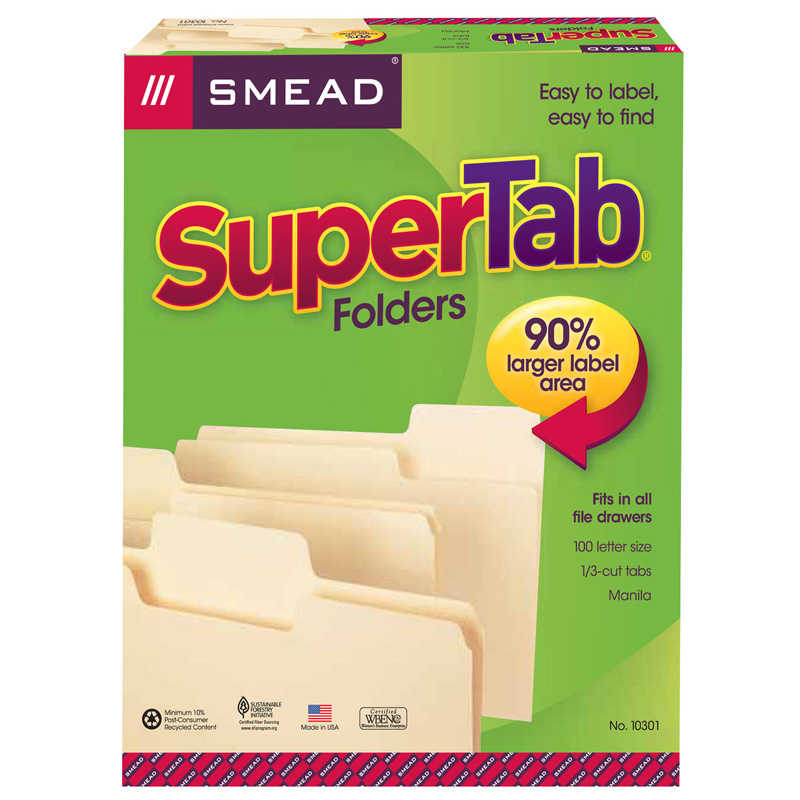 TeachersParadise - Smead® SuperTab® File Folder, Oversized 1/3-Cut Tab ... TeachersParadise - Smead® SuperTab® File Folder, Oversized 1/3-Cut Tab ...