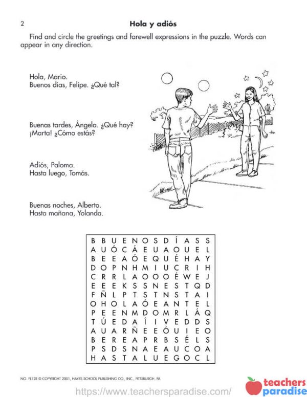 SPANISH Crossword Puzzles by Hayes School Publishing - H-FL12R ...