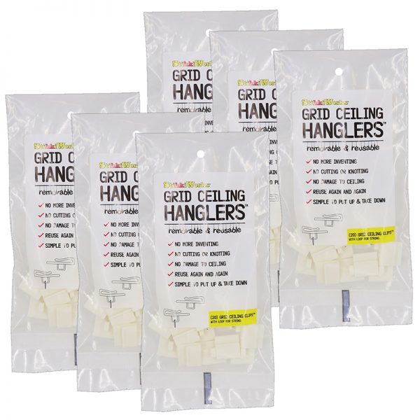 TeachersParadise - StikkiWorks Grid Ceiling Clips™, 20 Per Pack, 6 ...