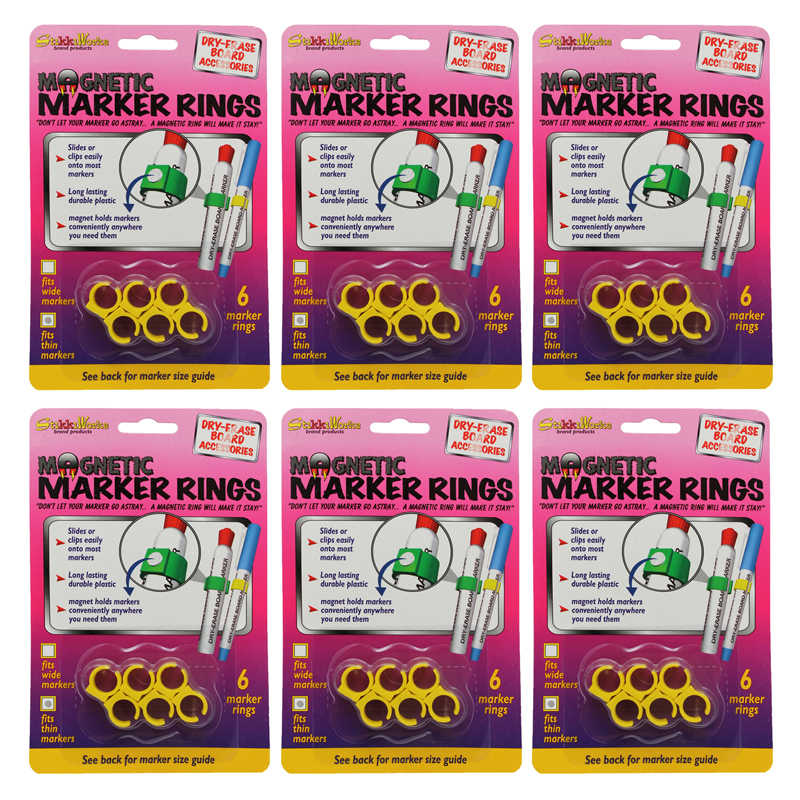 TeachersParadise - StikkiWorks Magnetic Marker Rings for Thin Barrel ...