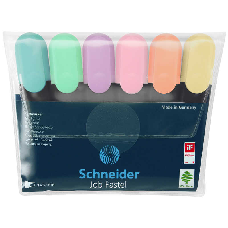 TeachersParadise - Schneider® Pastel Job Highlighters, Pack of 6 ...