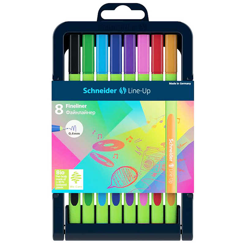 TeachersParadise - Schneider® Schneider® Line-Up Fineliner Pens, 8 ...