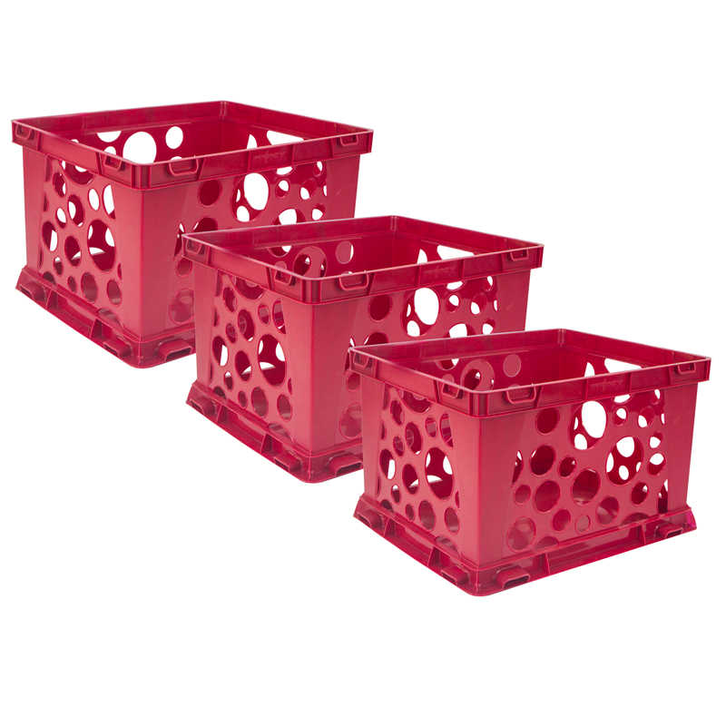 TeachersParadise - STOREX Mini Crate, School Red, Pack of 3 ...