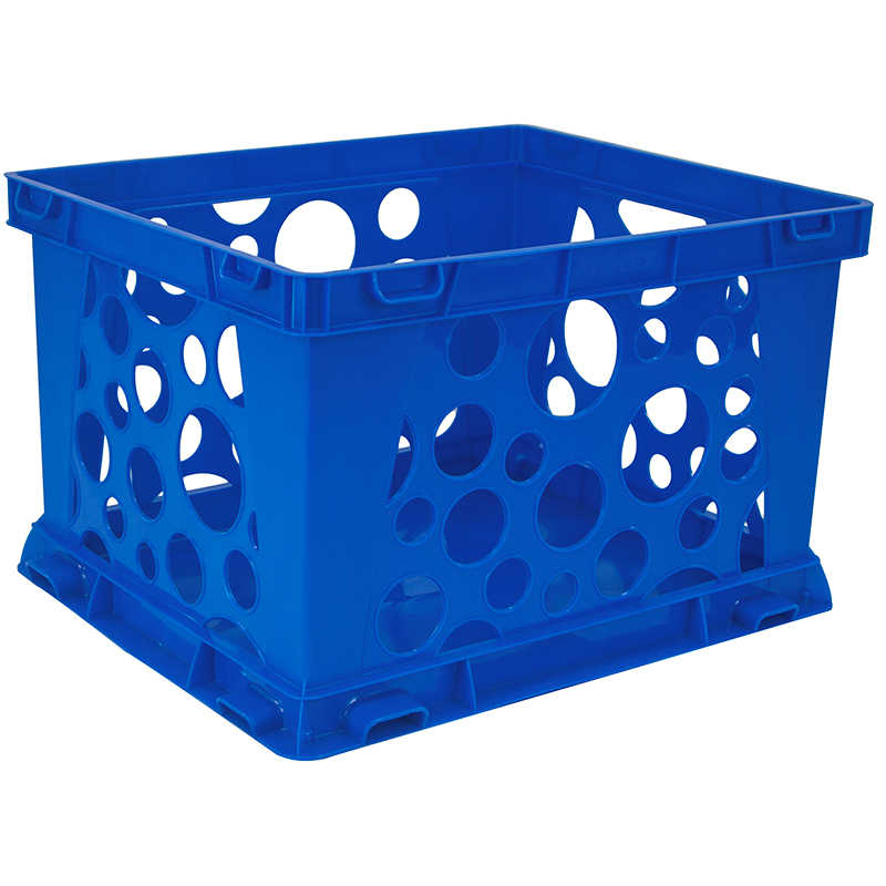 TeachersParadise - Storex Micro Crate, Blue - STX63102U18C