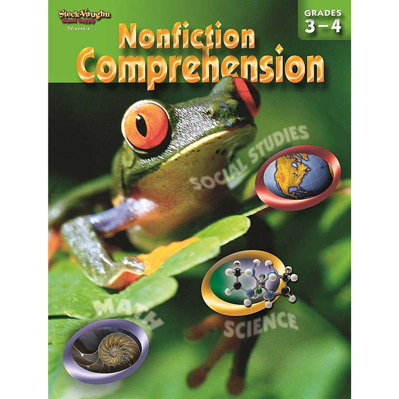 TeachersParadise - Houghton Mifflin Harcourt Nonfiction Comprehension Reproducible Grades 3-4 ...
