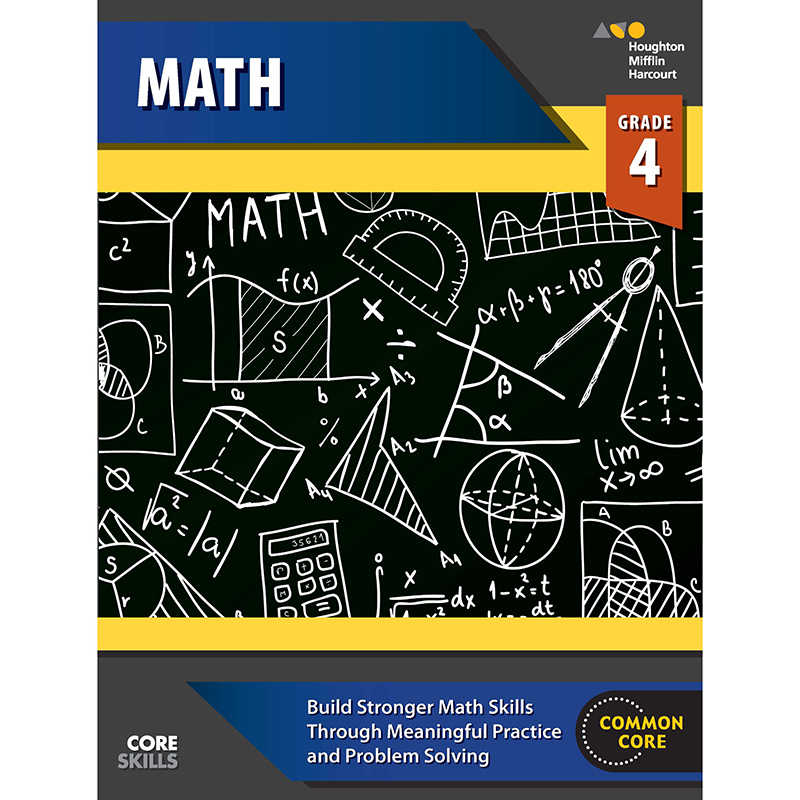 TeachersParadise - Steck-Vaughn Core Skills Mathematics Workbook, Grade 4 - SV-9780544268227