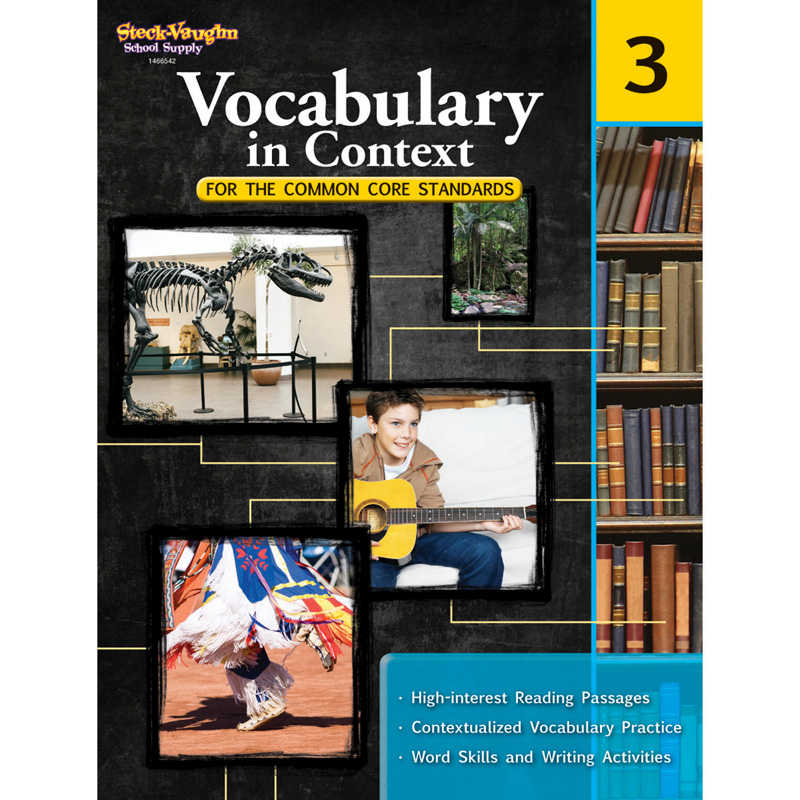 TeachersParadise - Steck-Vaughn Vocabulary in Context for the Common Core Standards Reproducible ...