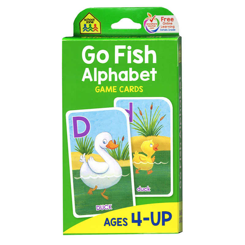 TeachersParadise - School Zone Publishing Go Fish Alphabet Game Cards ...