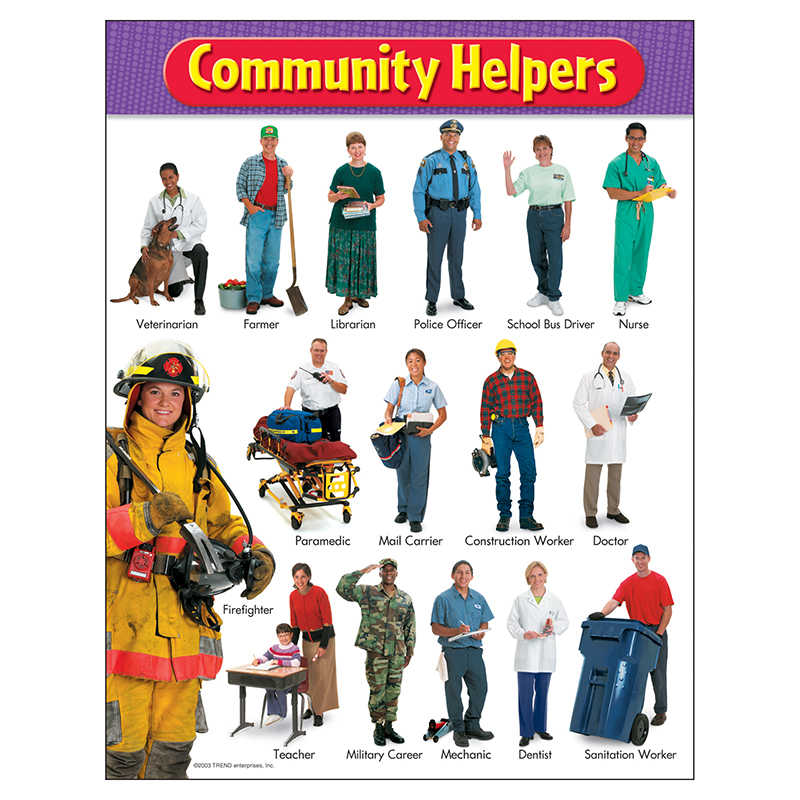 TeachersParadise - TREND Community Helpers Learning Chart, 17 TeachersParadise - TREND Community Helpers Learning Chart, 17